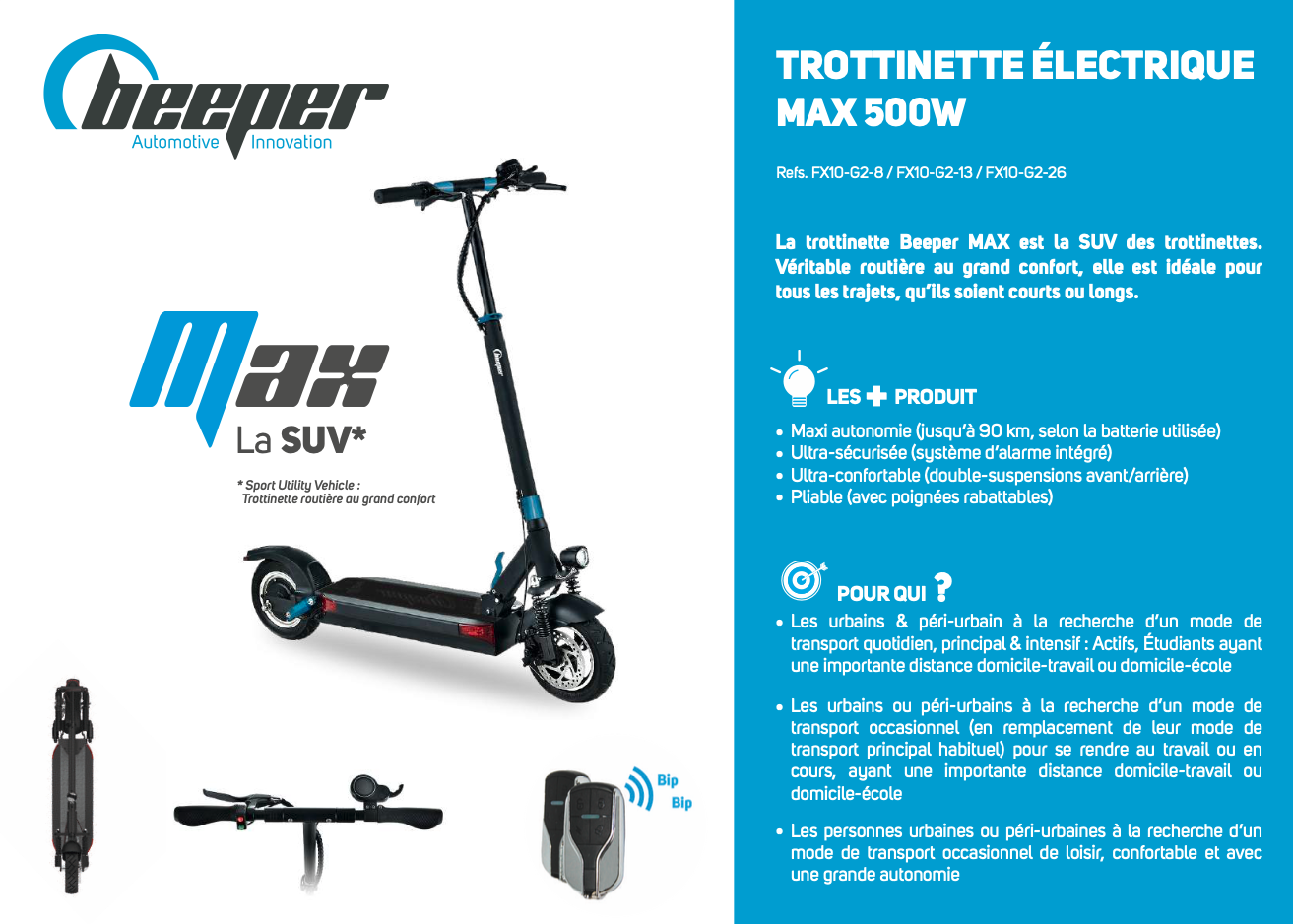 Trottinette électrique MAX • FX10-G2